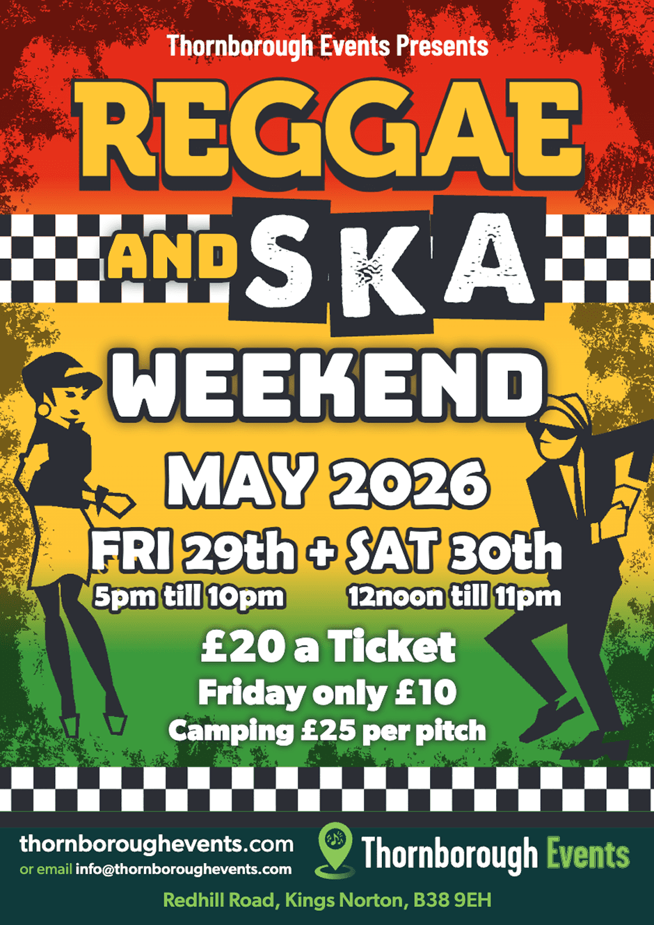 Reggae & Ska Weekend 2026 | Thornborough Events